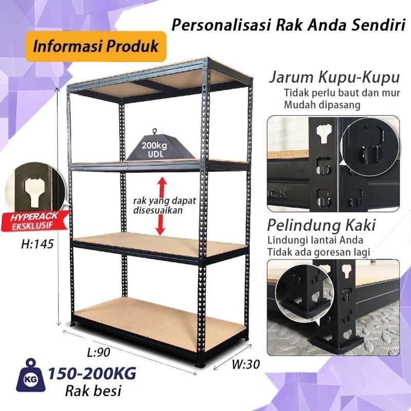 Promo Rak Besi Siku 5 Susunrak Barangrak Gudang Rak Susu - Pa-4layer30 ...