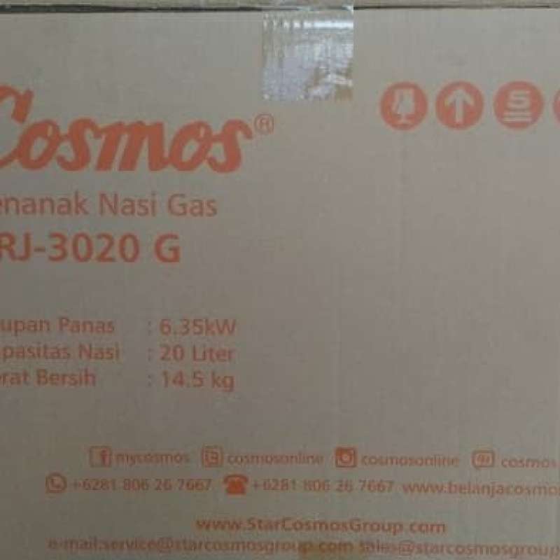 Promo Rice Gas Cooker Cosmos Rice Gas Cooker Crj3020g Diskon 2% Di ...