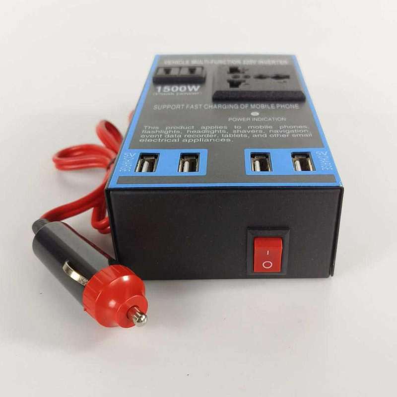Jual Pengwei Car Power Inverter Dc 12v/24v To Ac 220v 1500w 4 Usb Port ...