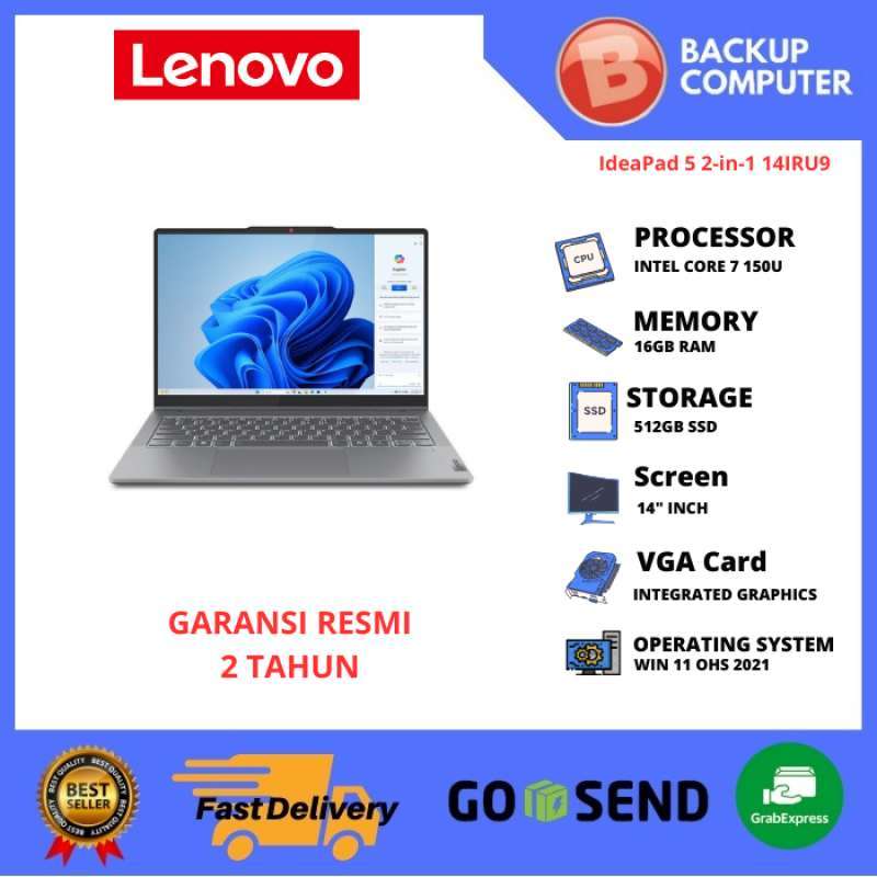 Jual Laptop Lenovo Ideapad 5 2-in-1 14iru9 0did Intel Core 7 150u 16gb Ram Di Seller Backup ...