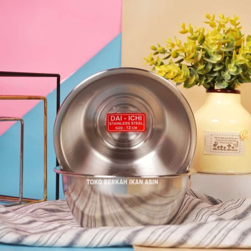 Jual Mangkok Nasi Tim Stainless Steel Dai Ichi / Cetakan Nasi Tim 12cm ...