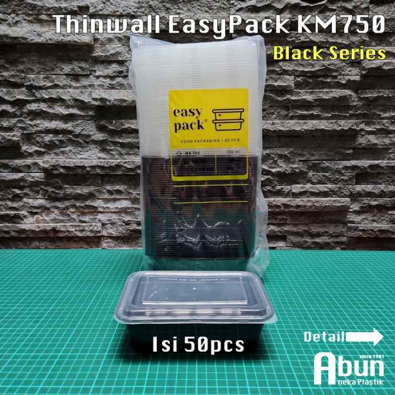 Jual Thinwall Easy Pack 750 Ml Black Series Pack 50pcs Di Seller Shin Store - Cengkareng Timur ...