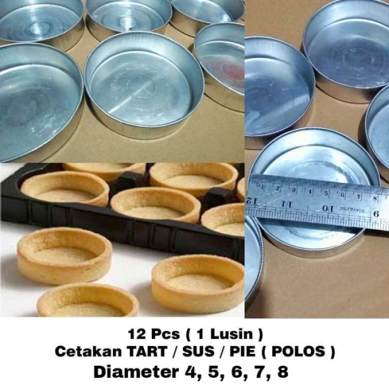 Jual Cetakan Tart Mini / Cetakan Tart Let / Cetakan Pie Mini Isi 12 Pcs ...