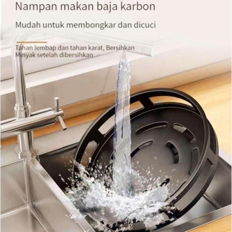Jual Rak Bumbu Putar 360 Derajat Stainless Rotate Kitchen Rack ...