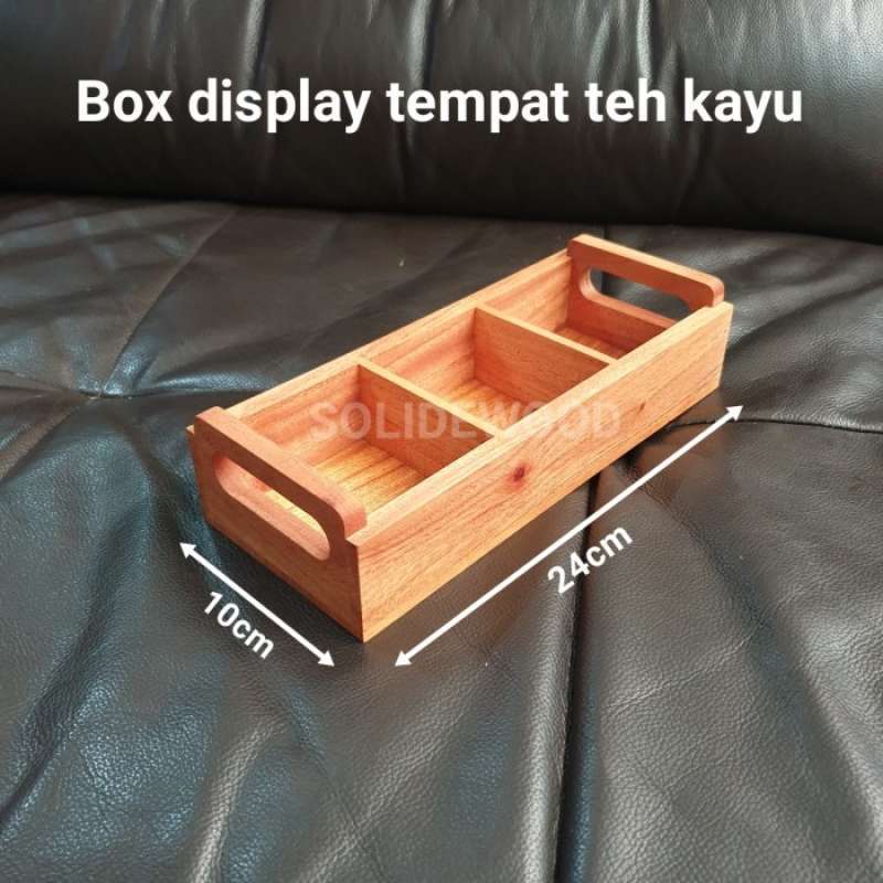 Jual Box Display Tempat Teh Kopi Gula Bumbu Kayu Solid Di Seller Shin ...