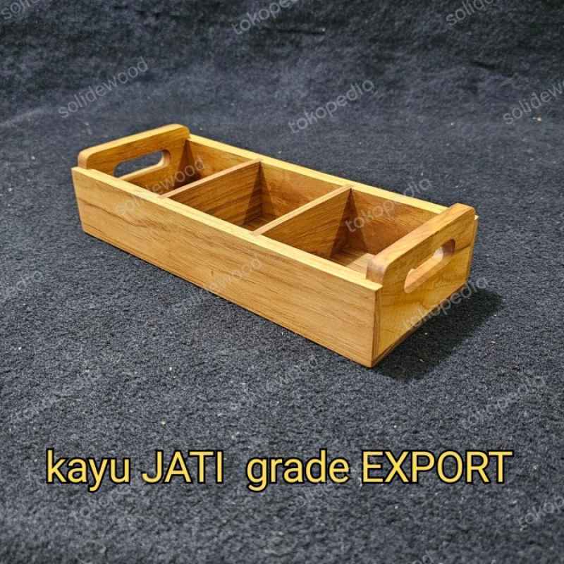 Jual Box Display Tempat Teh Kopi Gula Bumbu Kayu Solid Di Seller Shin ...