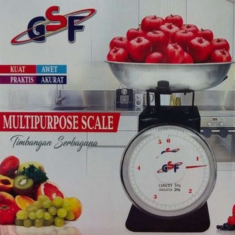 Jual Timbangan Analog Gsf Jarum Buah Sayur Dapur Barang 5kg 10kg 15kg 20kg - 5 Kg Di Seller ...