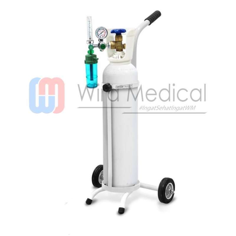 Jual Tabung Oksigen Paket Lengkap 1m3 Dan Isi Full Bonus Selang Nasal ...