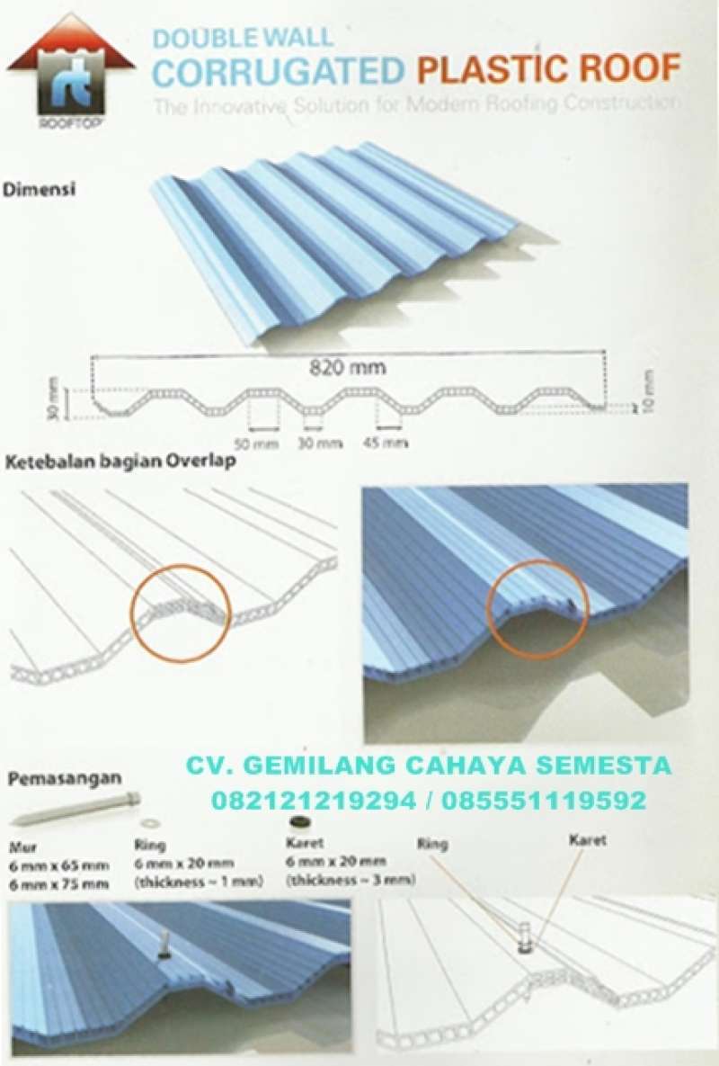 Jual Atap Upvc Rooftop - 7 Meter Di Seller Gemilang Cahaya Semesta ...