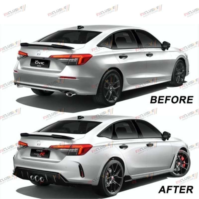Jual Bumper Set Honda Civic Rs Fe1 Fe2 Sedan (2022-up) Bodykit Upgrade ...