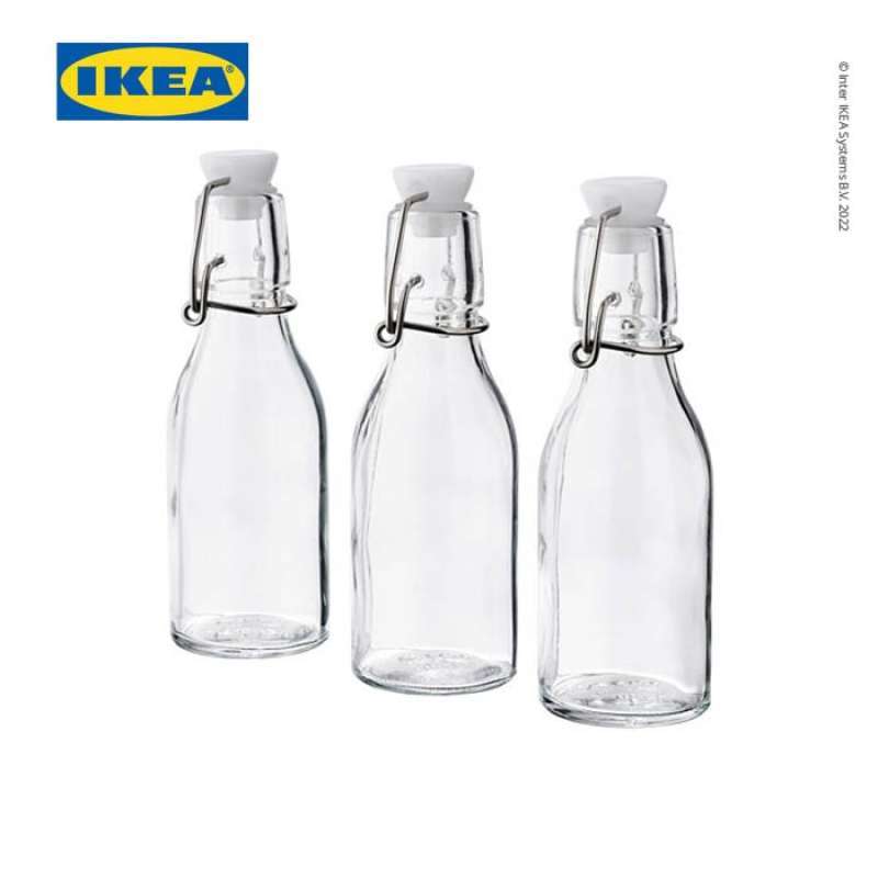 Jual Ikea Korken Botol Air Minum 15cl Dengan Penutup Isi 3pcs Di Seller ...