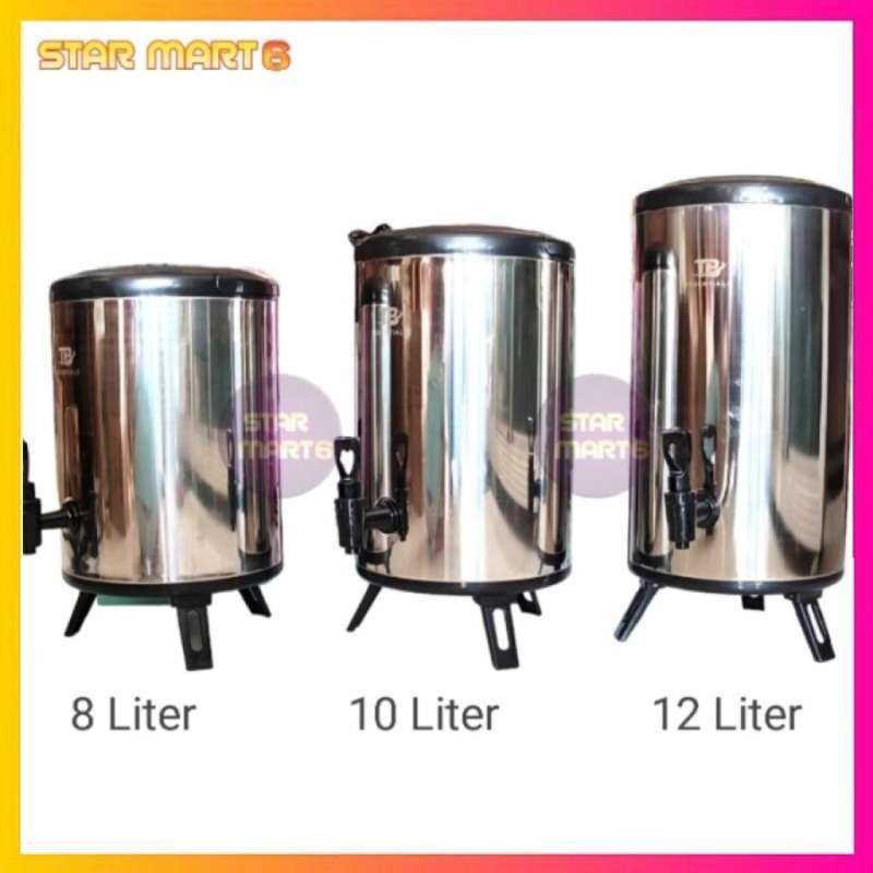 Jual Drink Jar Stainless 8 10 12 Liter Milk Tea Bucket / Termos Air ...