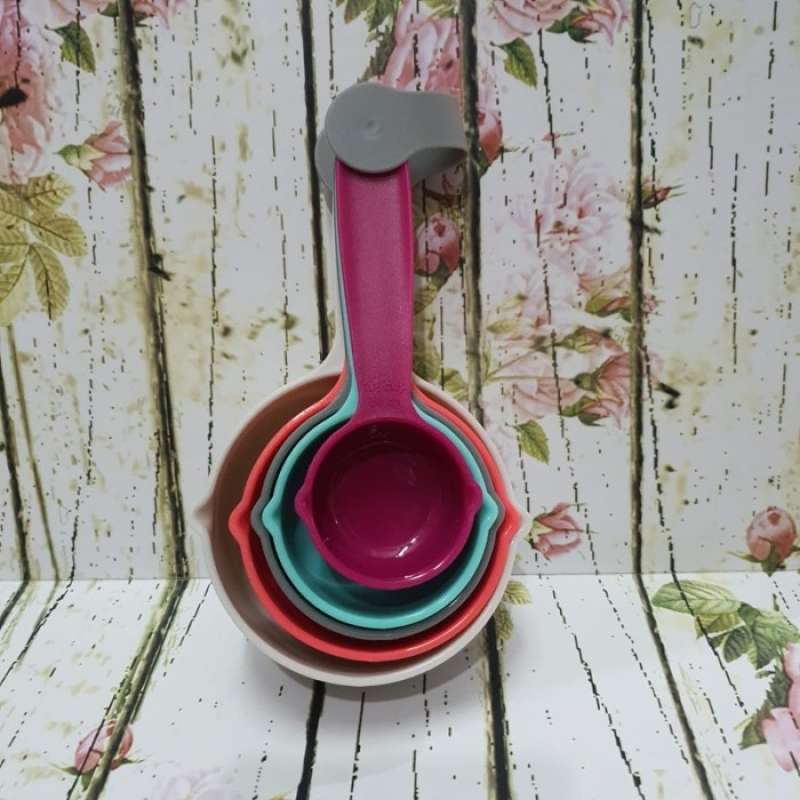Jual Plastic Measuring Cup Set 5pcs /sendok Takar Di Seller Doujin ...