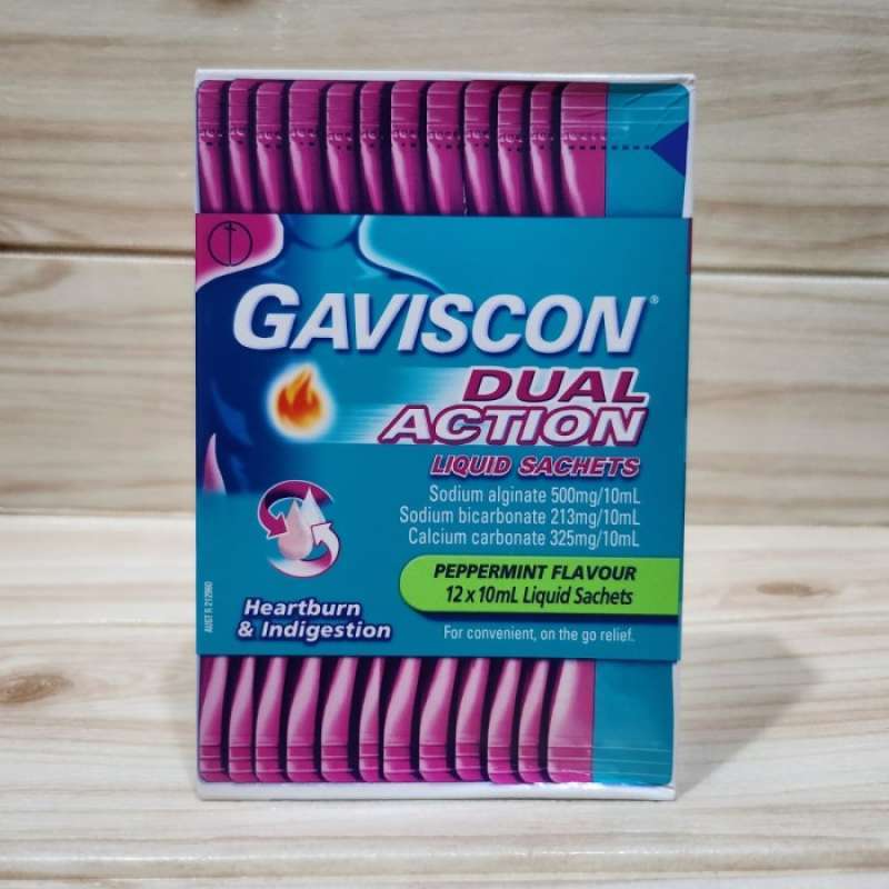 Promo Gaviscon Dual Action Liauid 12 Sachet X 10ml Diskon 33% Di Seller ...