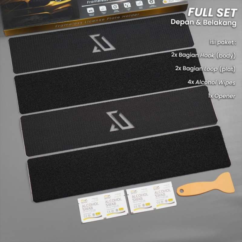 Promo Frameless License Plate Holder Autology - Full Set Diskon 33% Di ...
