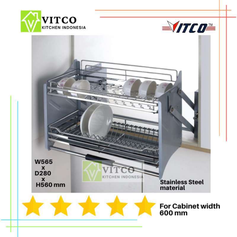 Jual Vitco Soft Close Pull Down Multipurpose Rack/rak Tarik Dapur ...