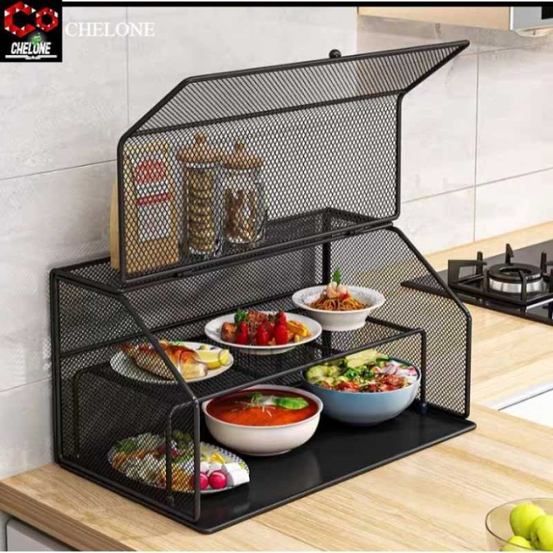 Jual Rak Makanan Tempat Makanan Dengan Penutup Bahan Besi Kotak Makanan ...