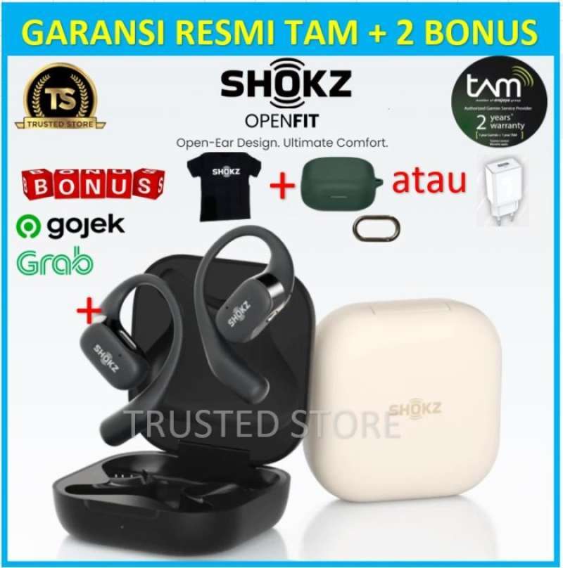 Promo Earphone Shokz Openfit Open Ear Open Fit Earphones Diskon 23% Di ...