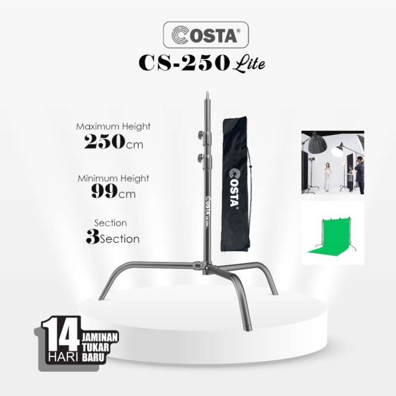 Jual Costa Cs-250 Lite C Stand Profesional Studio Stand Di Seller Indah ...