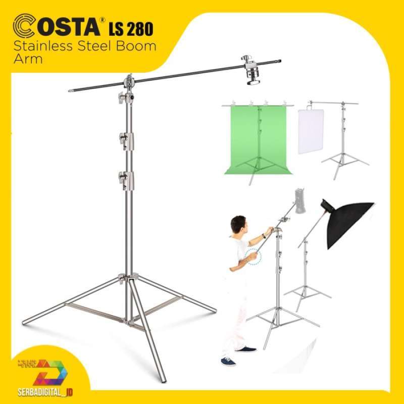 Promo Costa Ls 280 Stainless Steel Boom Arm / Light Stand / Background ...