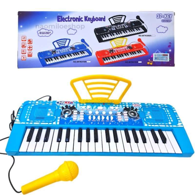 Jual Electronic Keyboard + Microphone Mainan Anak Piano Keyboard 37 Key ...
