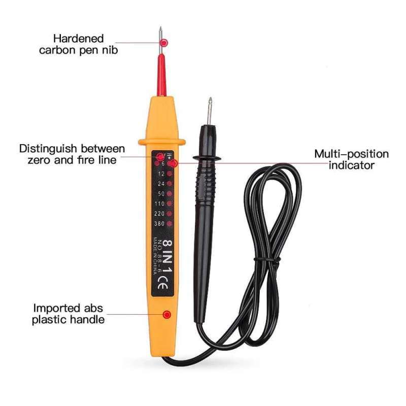Jual Mayitr Tester Listrik Pen Ac Dc Voltage Meter Detector 6-380v A308 ...