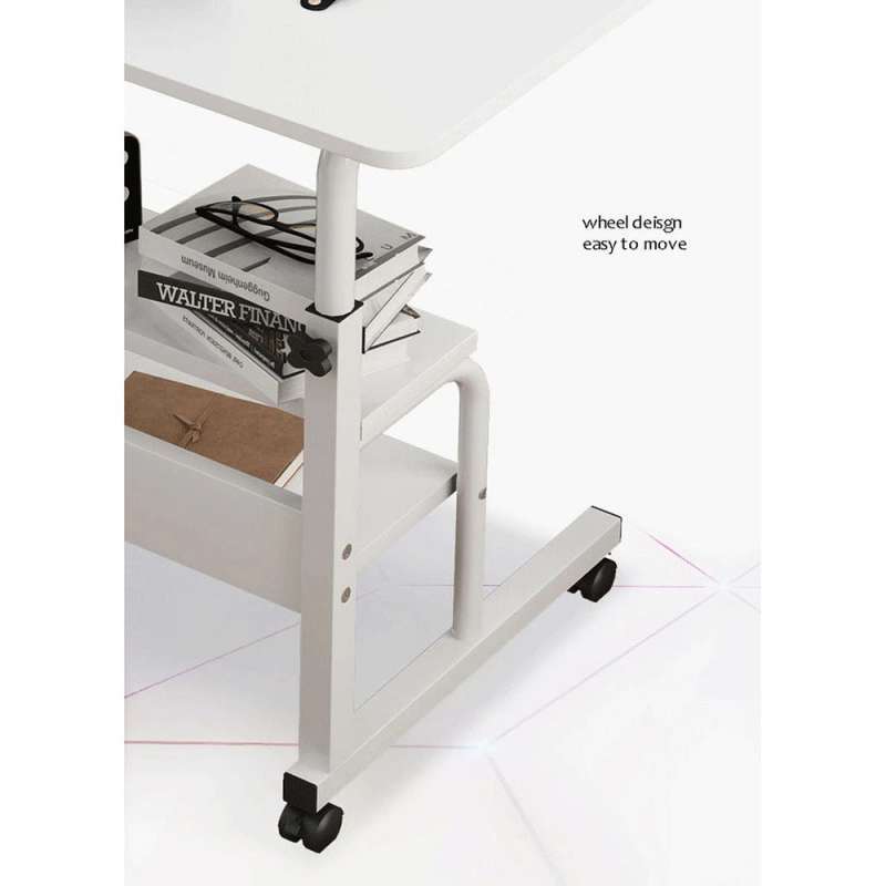 Jual Meja Laptop Portable Adjustable Roda Serbaguna 60 X 40cm - Coklat ...