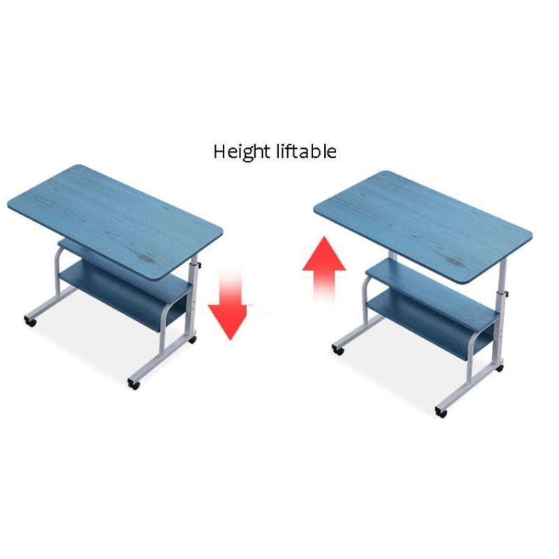 Jual Meja Laptop Portable Adjustable Roda Serbaguna 60 X 40cm - Coklat ...