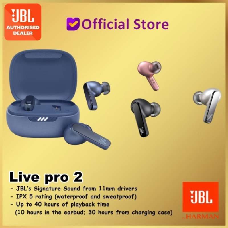 Promo Jbl Live Pro 2 True Wireless Noise Cancelling Earbuds Tws Live ...
