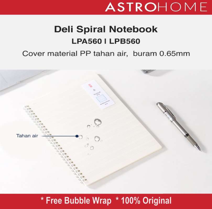 Jual Deli Lpb560 Spiral Notebook Buku Catatan Tulis Sekolah Spiral ...