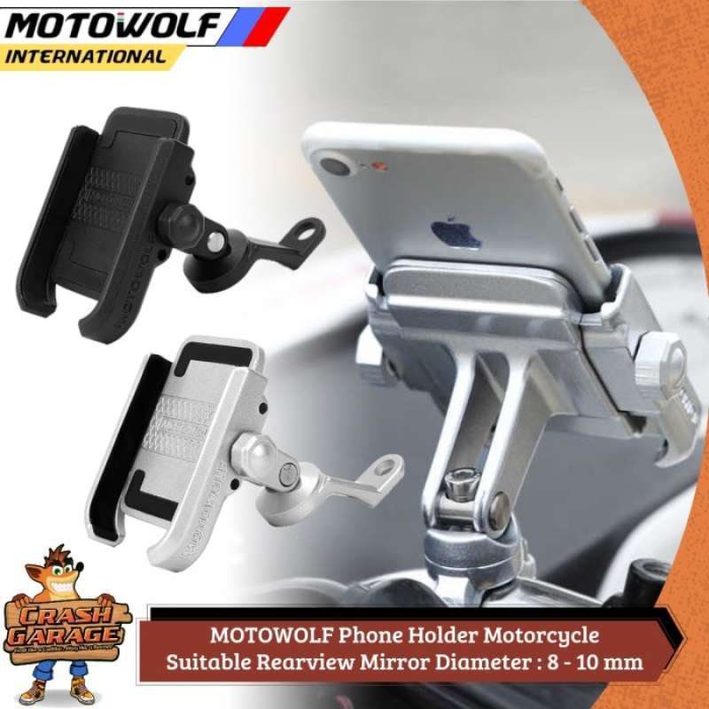 Promo Holder Hp Motor Motowolf Dudukan Hp Tempat Hp Di Motor Stang ...