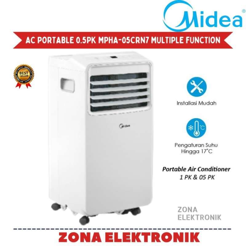 Promo Midea Ac Portable 1/2pk Mpha-05crn7 Multiple Function 0.5pk ...