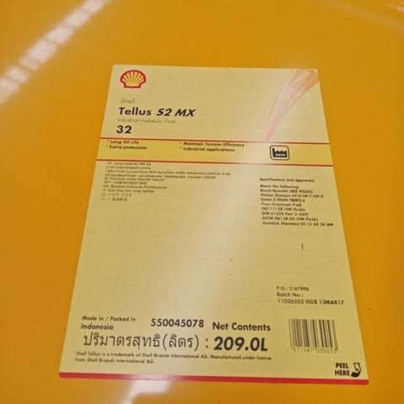 Promo Oli Shell Tellus S2 Mx 32 Hidrolik Diskon 33% Di Seller Alfaza ...