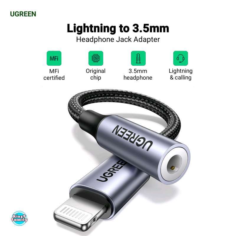 Jual Ugreen Lightning To 3.5mm Adapter iPhone Mfi Certified Lightning ...