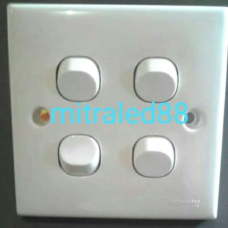 Promo Saklar Lampu Sakelar 4gang/isi 4 New Clipsal 1arah 2arah - 1arah ...