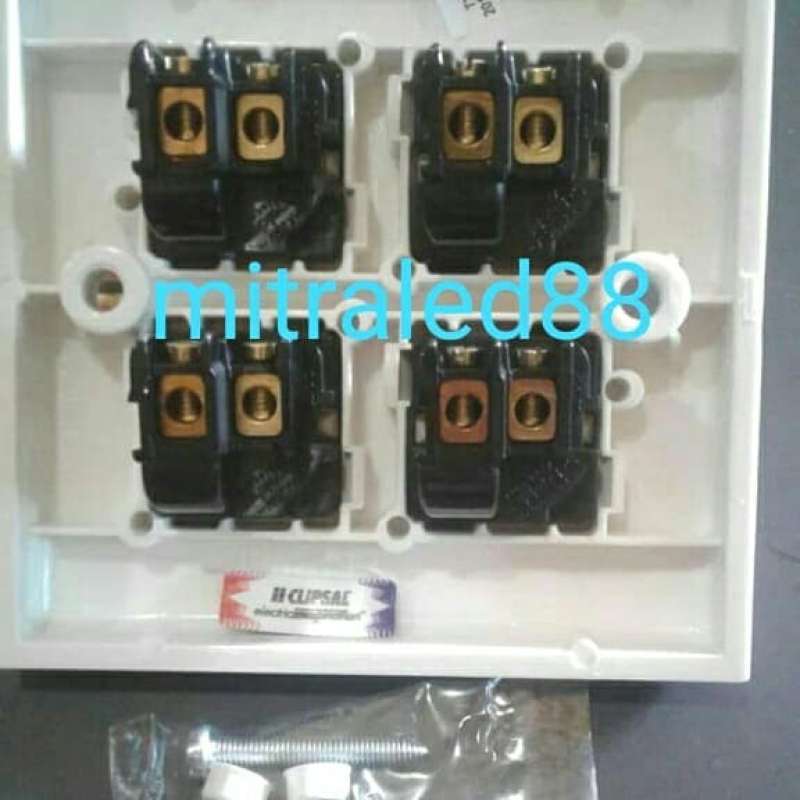Promo Saklar Lampu Sakelar 4gang/isi 4 New Clipsal 1arah 2arah - 1arah ...