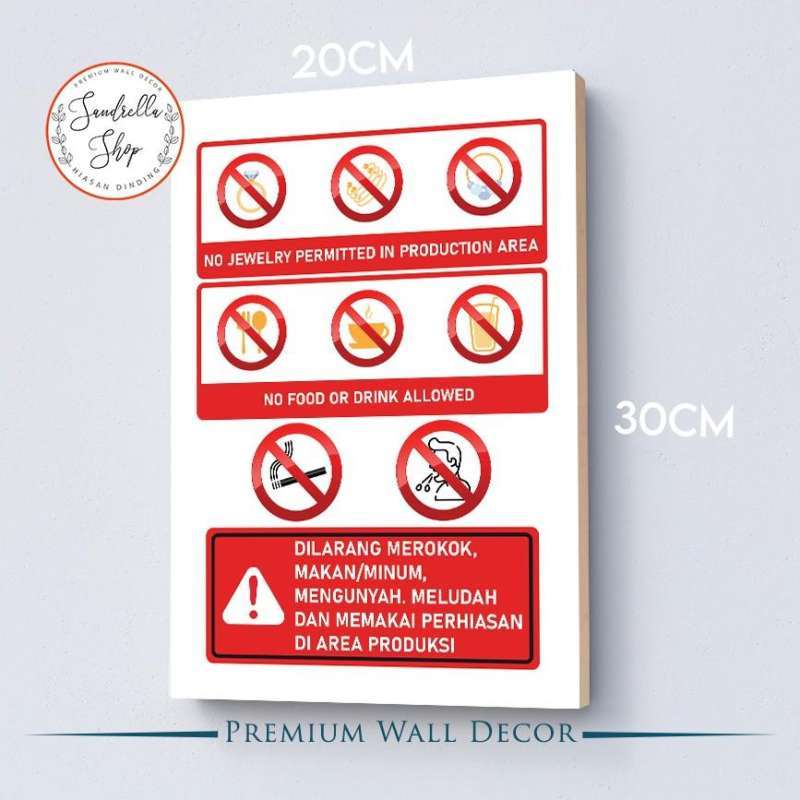 Jual Custom Papan Peringatan Sign Board Warning Rambu Penunjuk ...