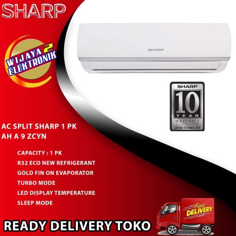 Promo Ac Split Sharp 1 Pk Ah-a9zcyn Ac 1 Pk Diskon 23% Di Seller Cuanz Store - Meruya Selatan ...