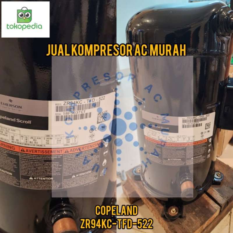 Promo Compressor Copeland Zr94kc-tfd-522 / Kompresor Scroll ( Zr94 ) Diskon 23% Di Seller Cuanz ...
