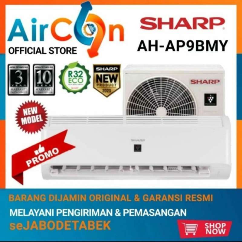 Promo Ac Sharp Ah - Ap 9 Ssy 1 Pk Plasmacluster Std Low Harga Unit Only Diskon 23% Di Seller ...
