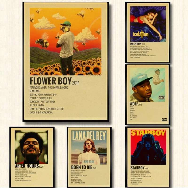 Jual Classic Hot Singer Musician Poster Vintage Kraft Paper Decorative ...