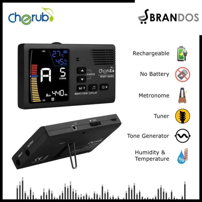 Jual Ptr 3 In 1 Metronome, Tuner, Dan Tone Generator Cherub Wmt-555c ...