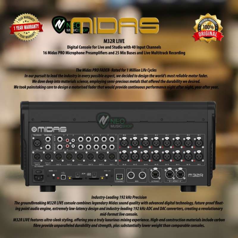 Jual Midas M32r Live Digital Console For Live And Studio Digital Mixer Di Seller Sunshop ...