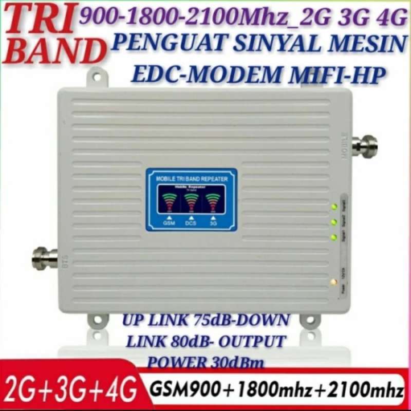 Jual Triband Repeater Penguat Jaringan Internet Sinya H P Modem Edc 4g ...