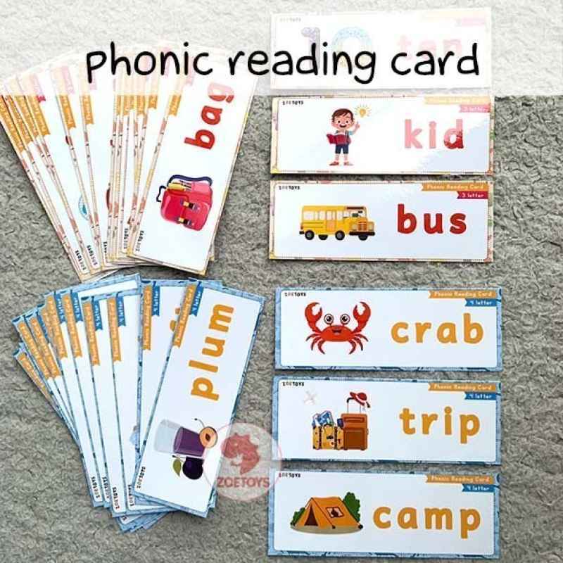 Jual Zoetoys Phonic Reading Card | Kosa Kata Membaca Mainan Anak ...