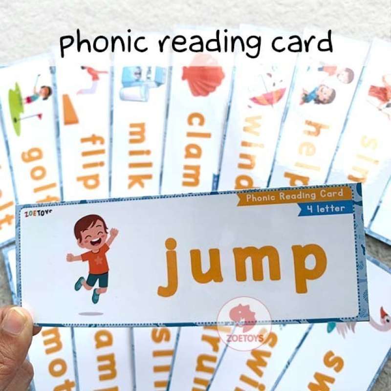 Jual Zoetoys Phonic Reading Card | Kosa Kata Membaca Mainan Anak ...