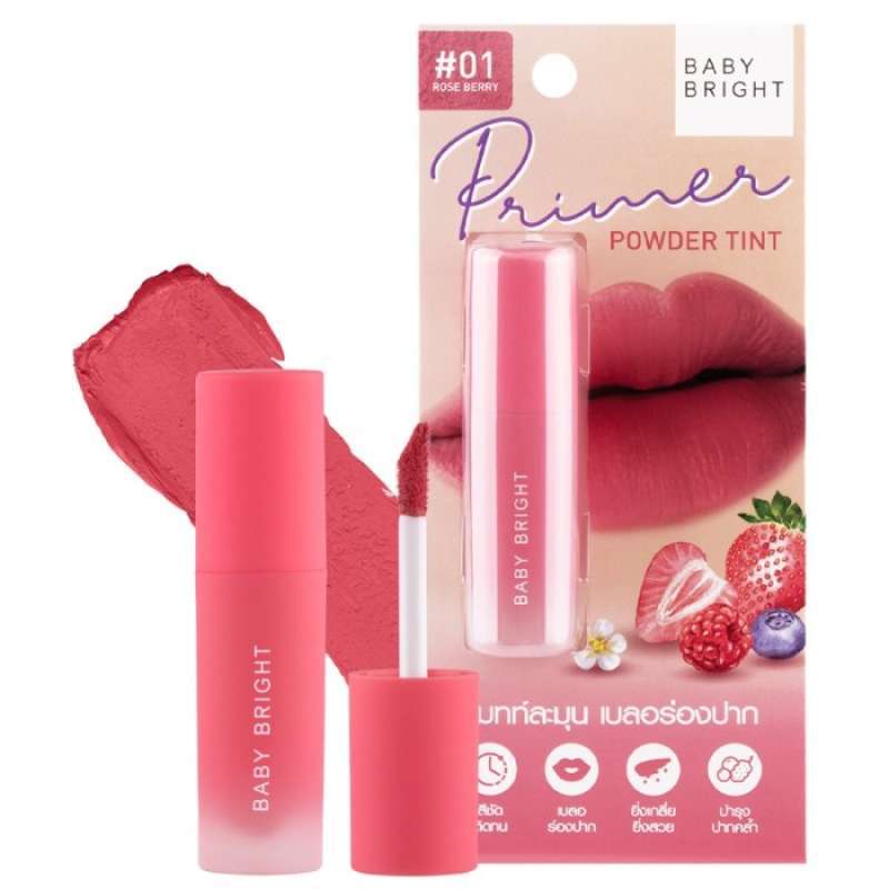 Jual Baby Bright Primer Powder Tint Lip Tint | Lipstik Lip Tint ...