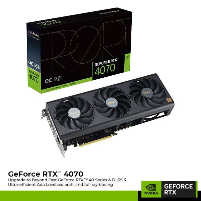 Jual Vga Card Asus Proart Geforce Rtx 4070 Oc Edition 12gb Gddr6x Di ...