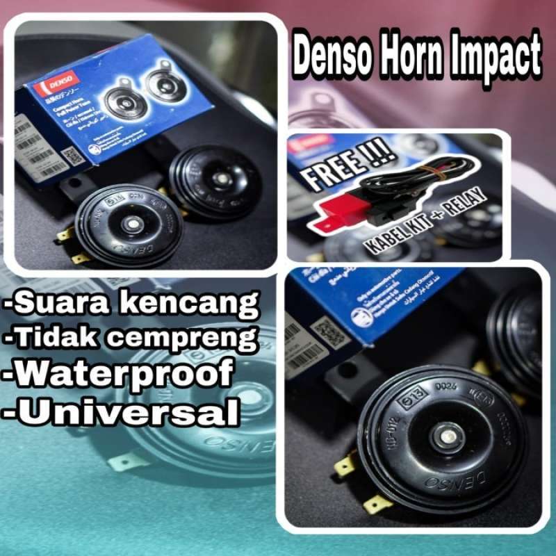 Promo Klakson Motor Denso Mobil Klason Denso Impacr + Relay Klason ...