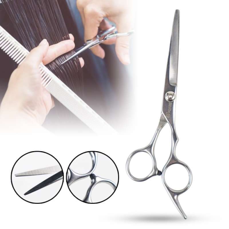 Jual Gunting Rambut Full Stainless Steel Tipe Flat Cut Bht002 Gunting ...
